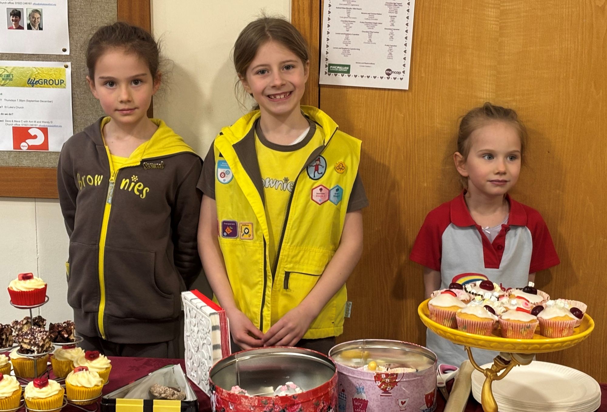 Cleo and Melody's Charity Badge Cake Sale - St Luke’s Watford